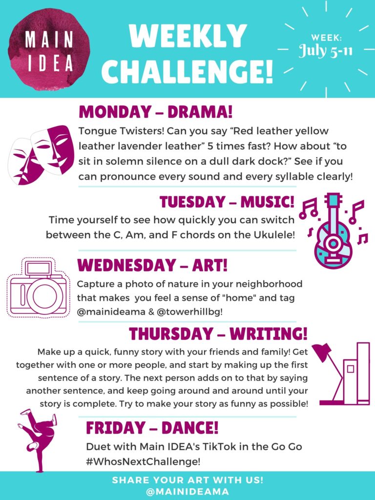 Summer Weekly Challenges - Main IDEA